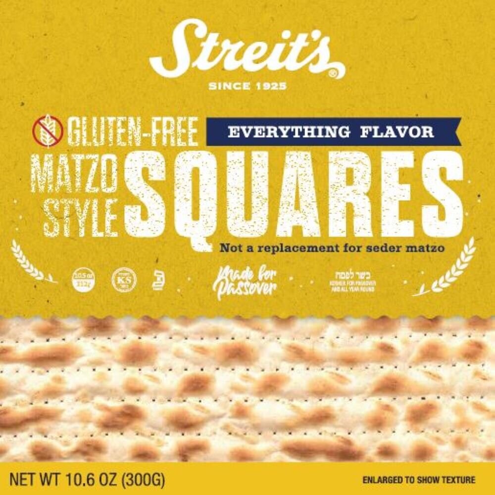 Streit's Gluten Free Everything Flavor Matzo Style Squares — UPC ...