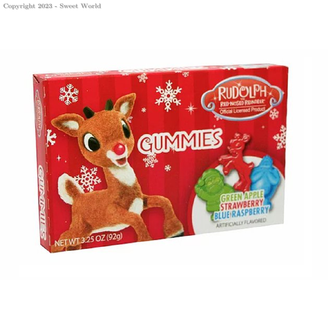 Rudolph 038252392468 - Gummy Theater Box 3oz — UPC 38252392468 — Go-UPC